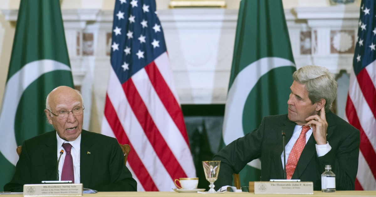 Pakistan's Sartaj Aziz Admits Taliban Leaders Are Living There