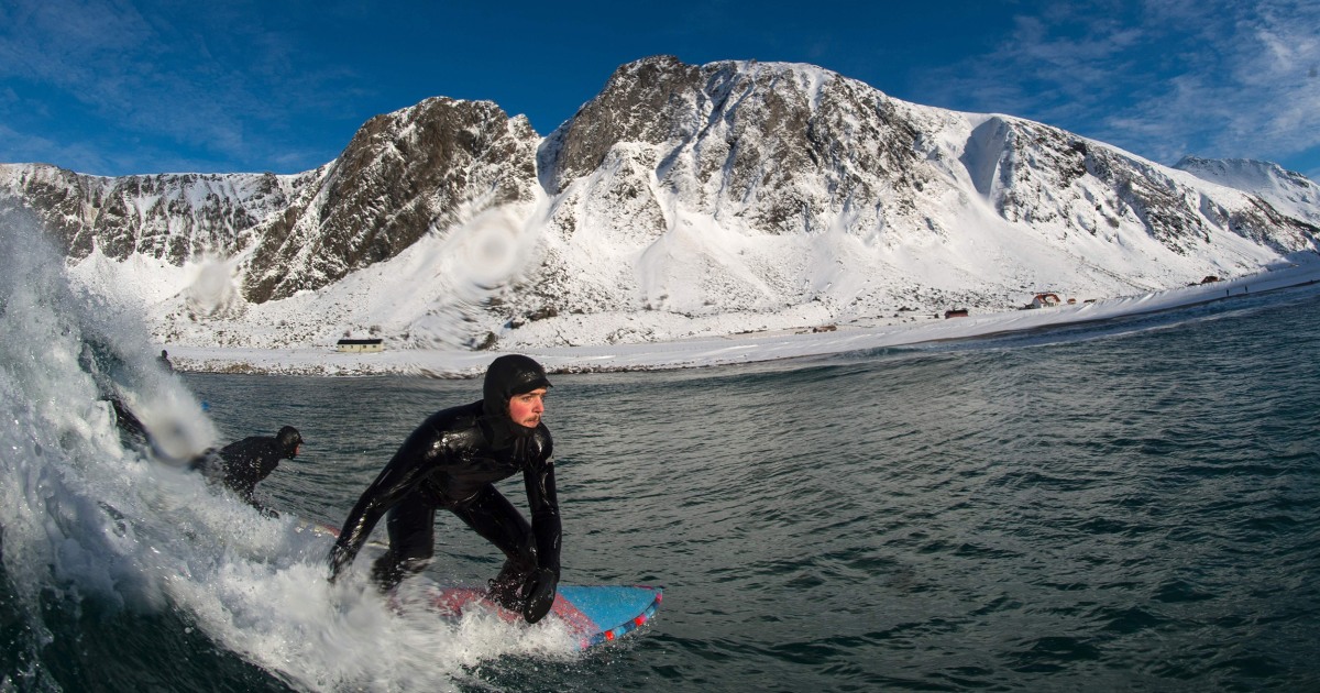 Arctic Surfers Brave Icy Waters Seeking Pristine Waves