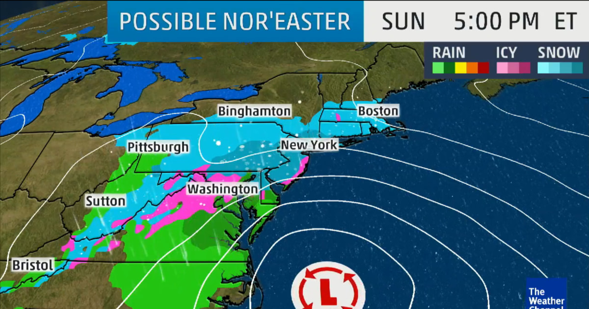 East Coast Could See Snow on First Day of Spring