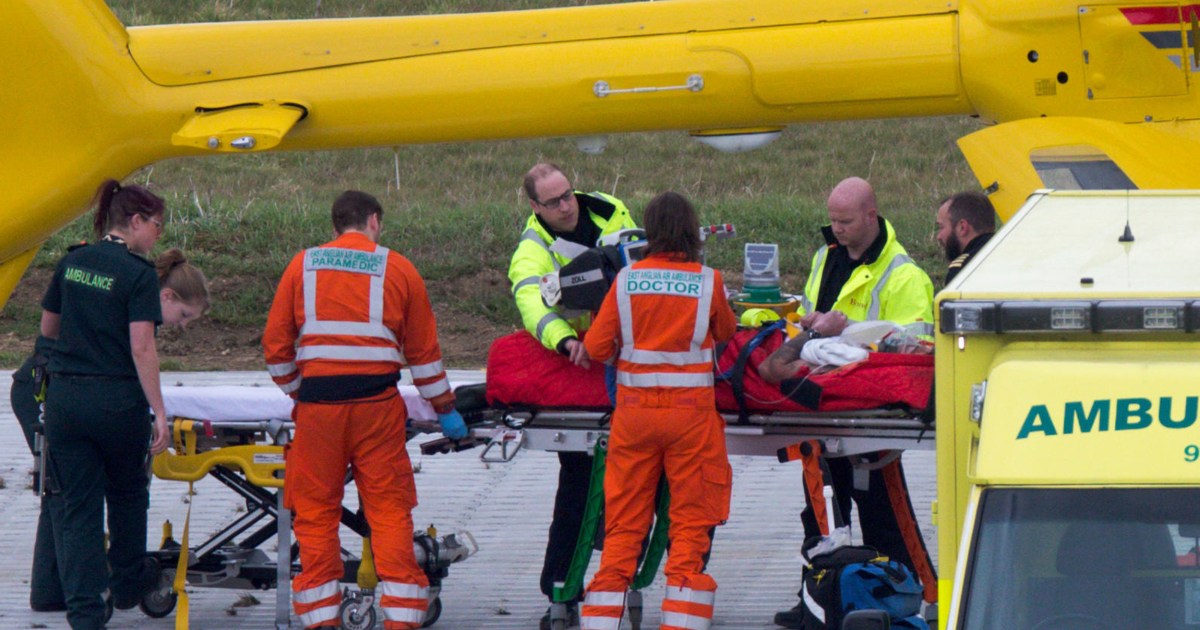 Prince William Rescues Oblivious Patient in Helicopter