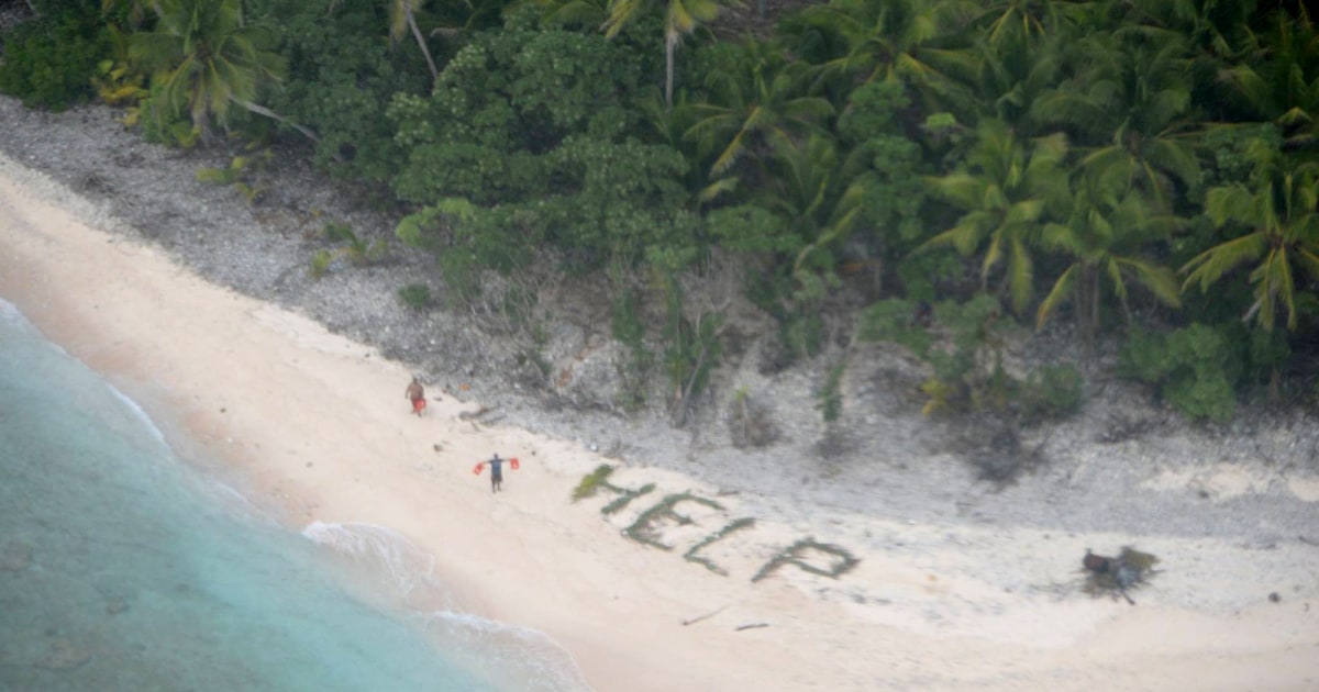 Shipwrecked Trio Saved After Spelling Out 'Help' on Beach