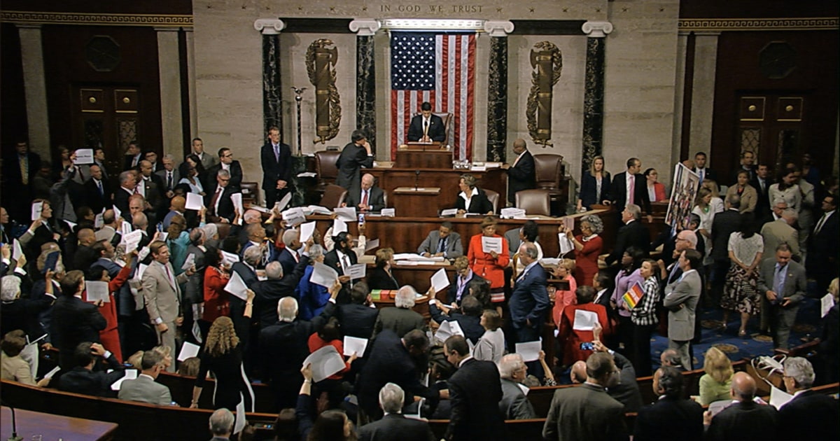 Latino Lawmakers Stand Up for Gun Control in Historic Sit-In
