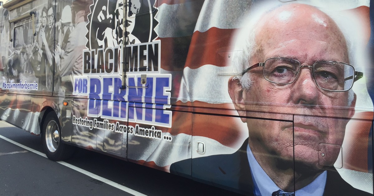 'Black Men For Bernie' Supporters Rally in Philadelphia