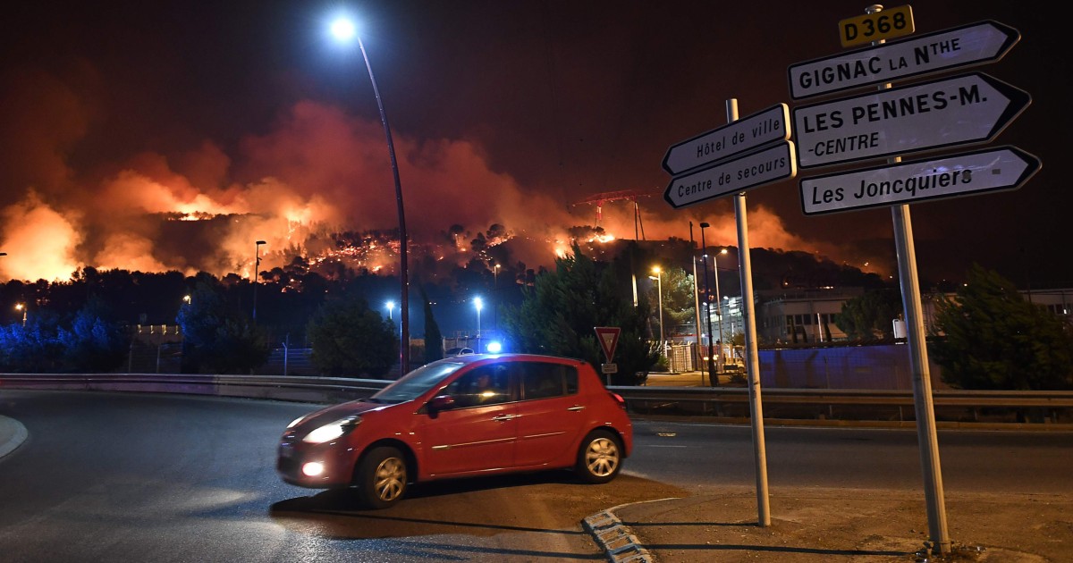 Fires Ravage Southern France, Threatening Marseilles