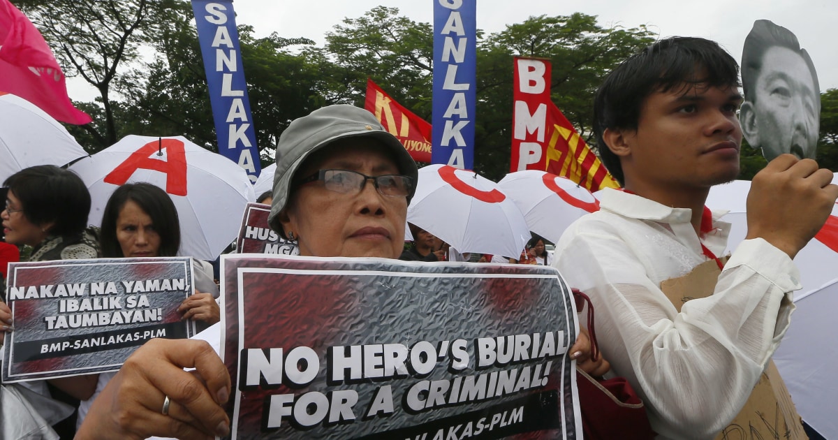 Philippines Sees Protests Over Ferdinand Marcos' Hero's Burial Philippines Sees Protests Over Ferdinand Marcos' Hero's Burial