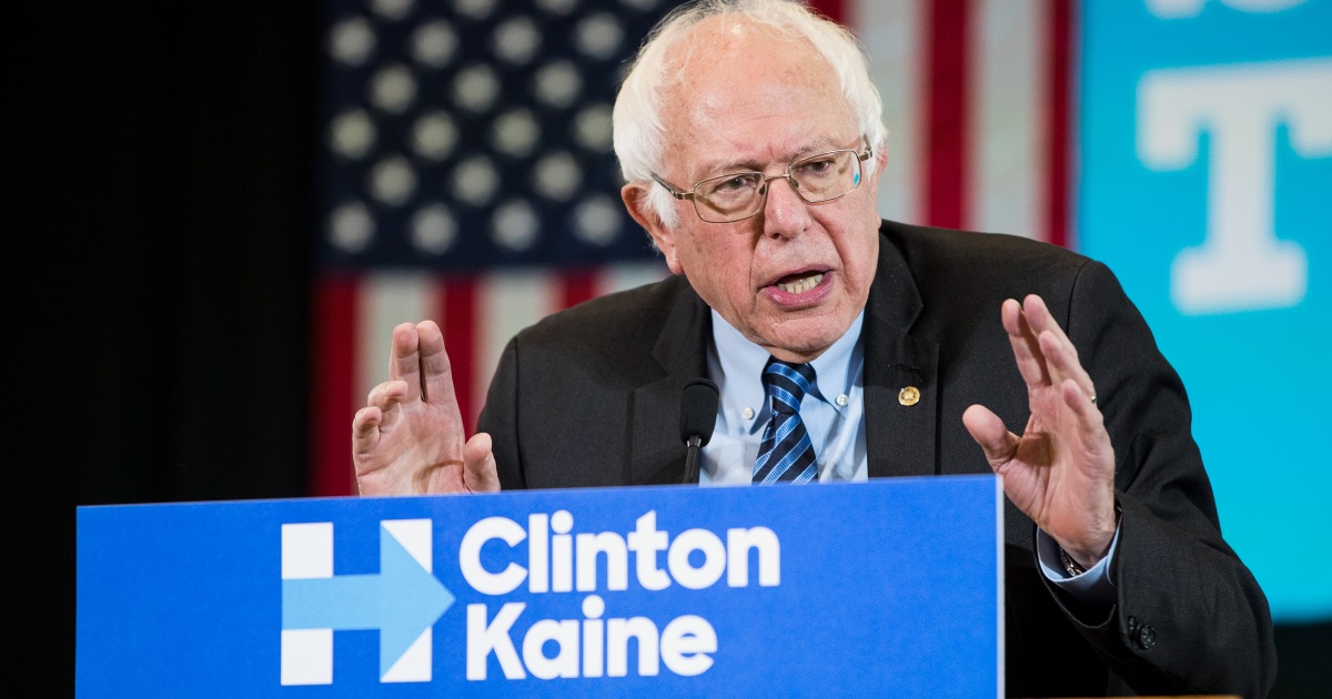 Bernie Sanders Affirms Support of Democratic Platform After Clinton ...