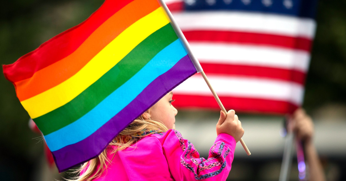 Supporters of LGBTQ Youth 'Go Purple' for Spirit Day