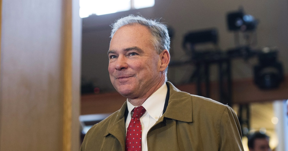 Tim Kaine Resumes Old Role in the Senate With New Spotlight