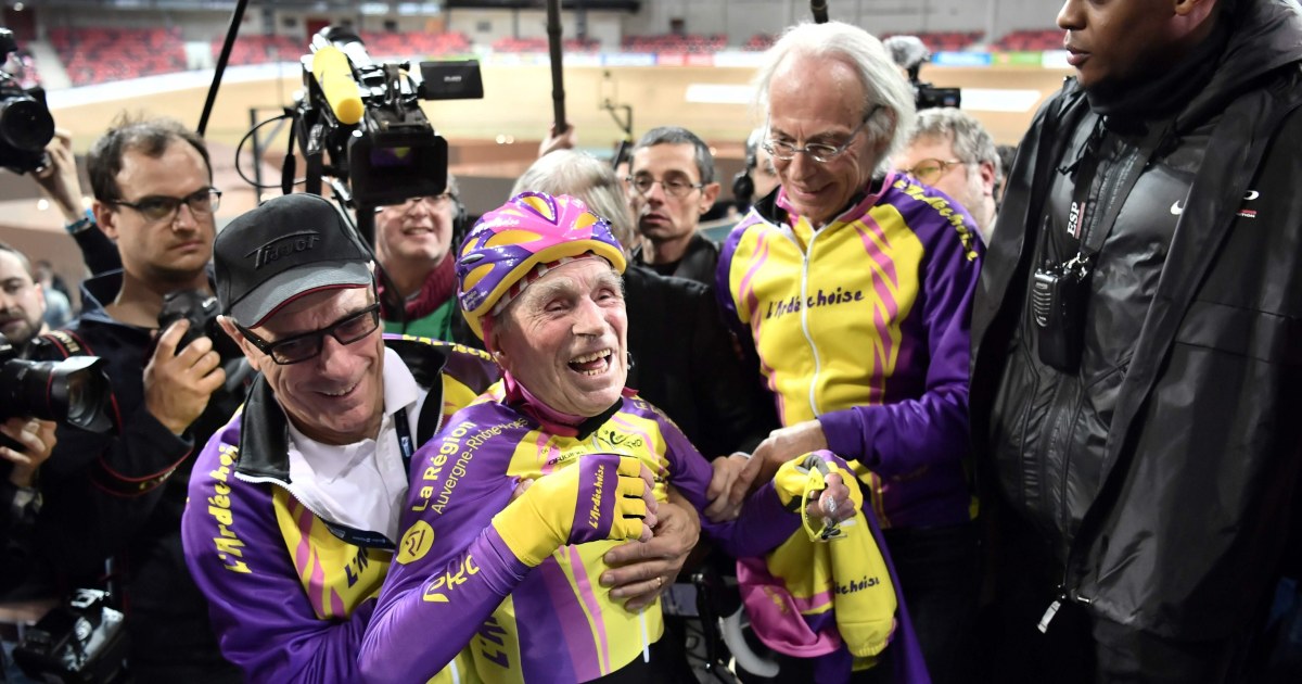 105-Year-Old French Cyclist Sets World Record