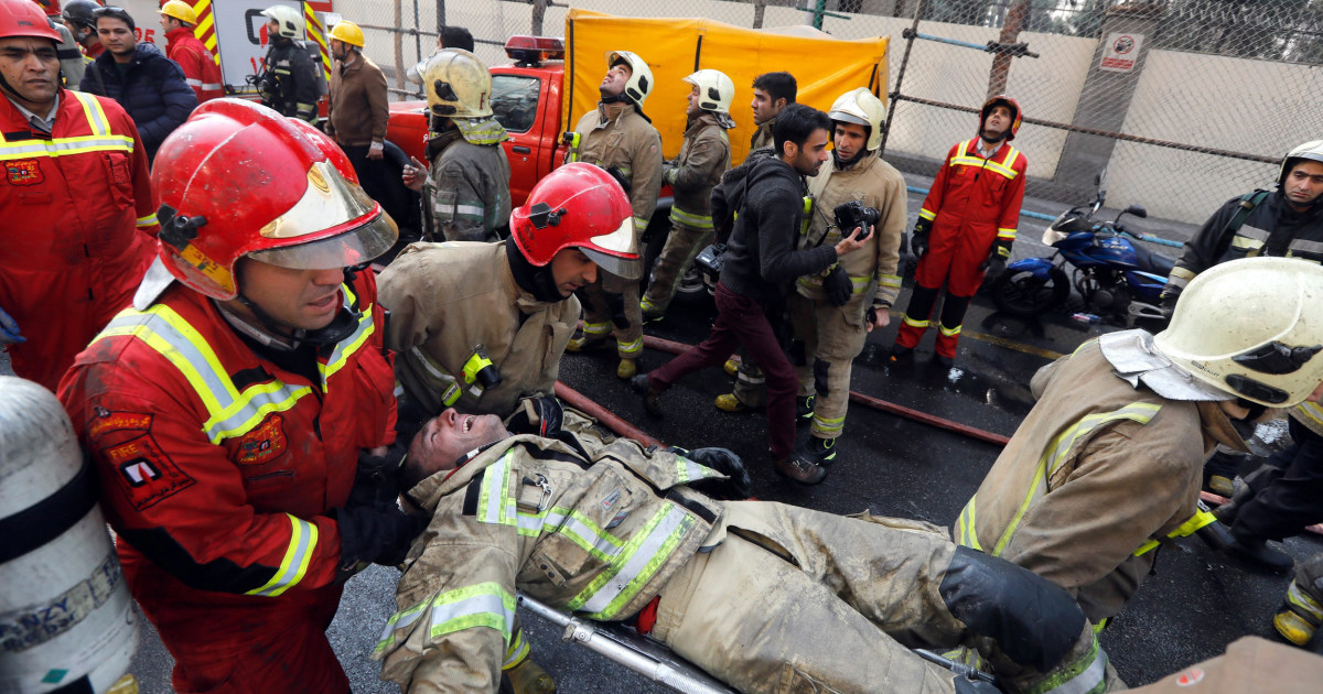 Dozens of Firefighters Killed and Injured as Iconic Building in Tehran ...