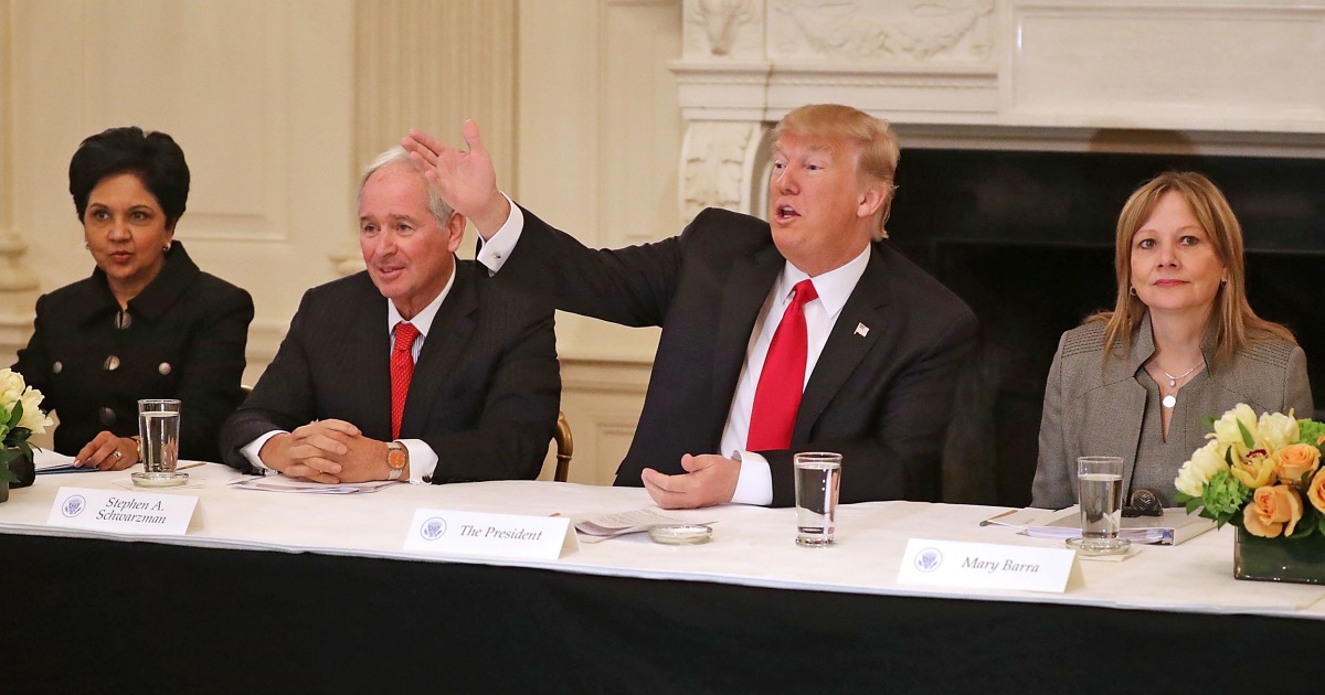 Trump Met with CEOs of America's Largest Companies to Push Pro-Jobs Agenda