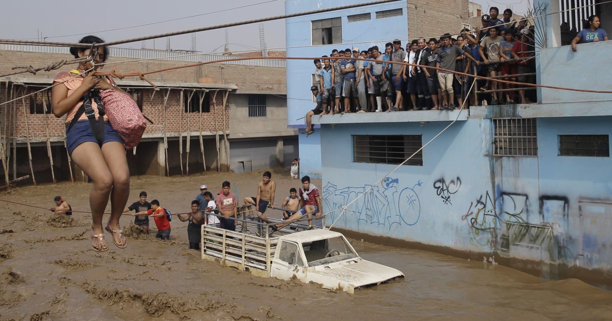 Heavy Rains Flood Desert Capital of Peru