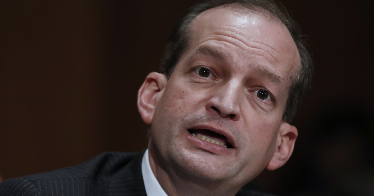 Senate Confirms Alex Acosta as Trump's Secretary of Labor