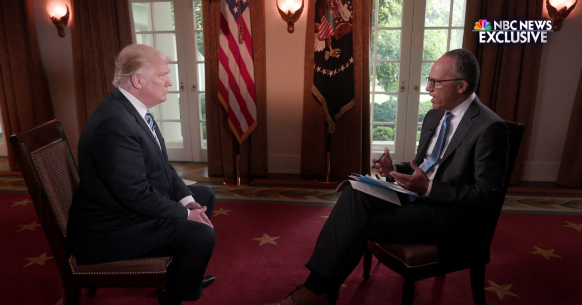 Trump Interview With Lester Holt: President Asked Comey If He Was Under ...
