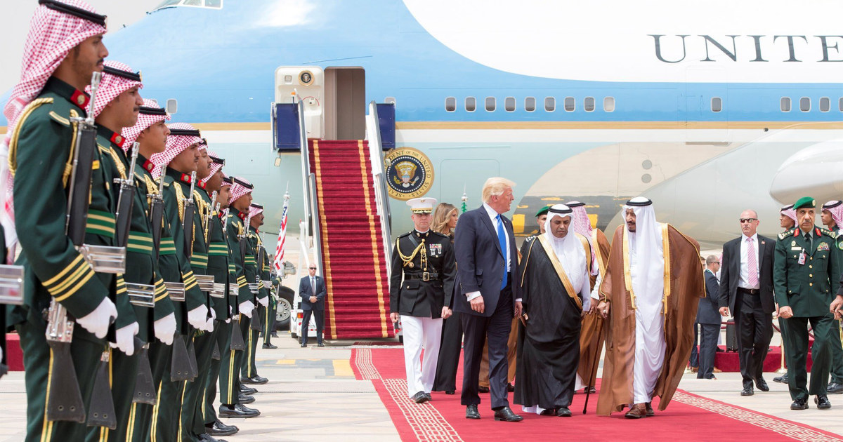 Donald Trump Lands In Saudi Arabia On First Overseas Visit Of Presidency