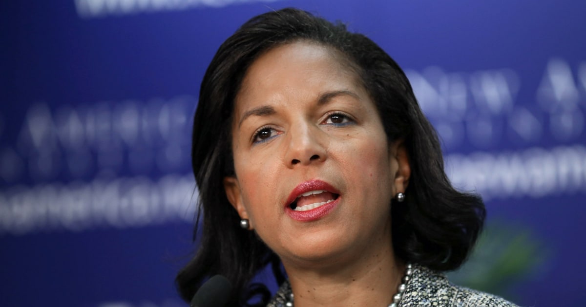 Susan Rice Calls Donald Trump's Black Caucus Remarks 'Offensive'