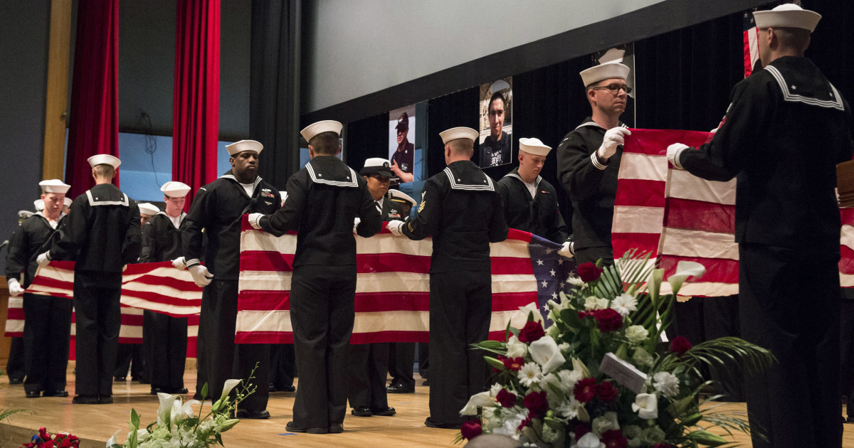 U.S. Sailors Killed in Ship Collision Off Japan Honored in Navy Memorial