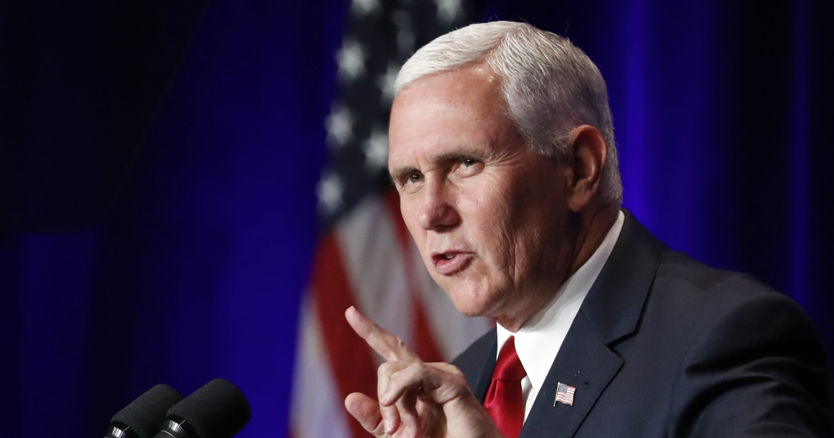 VP Mike Pence Calls Report That He's Prepping for 2020 'Laughable and ... VP Mike Pence Calls Report That He's Prepping for 2020 'Laughable and ...