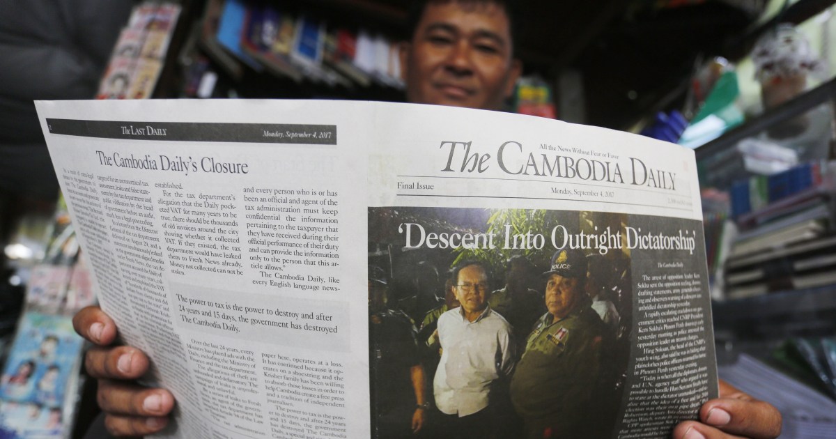 The Cambodia Daily Newspaper Closes Over Disputed Tax Bill
