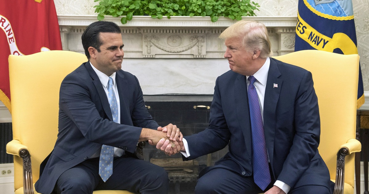 Trump Gives Administration a '10' for Puerto Rico Recovery