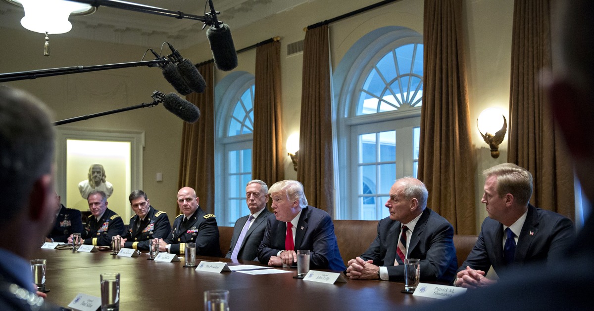 Trump surrounds himself with generals who are masculine — but also obedient
