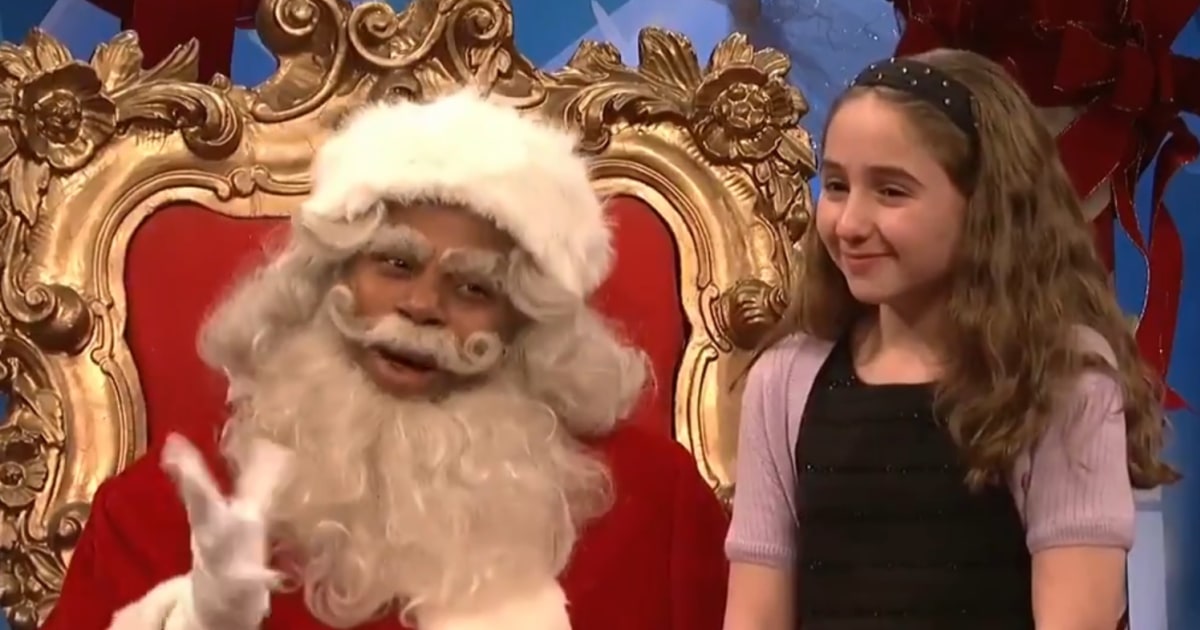 'SNL' Santa gets kids' tough questions about Franken, Moore, Trump