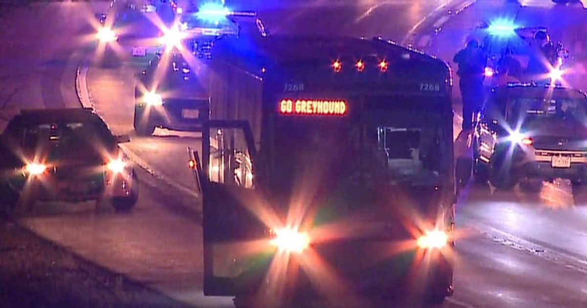 Suspect in custody after high-speed chase on Greyhound bus, police say