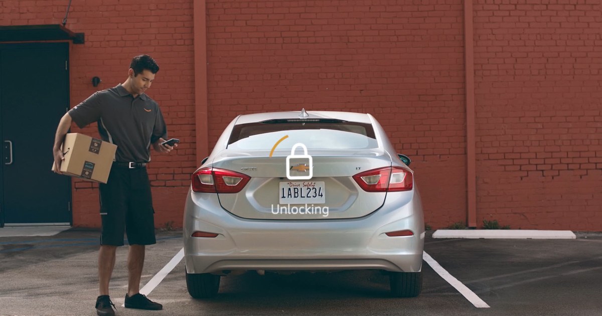 Amazon's newest service: delivering packages to your parked car