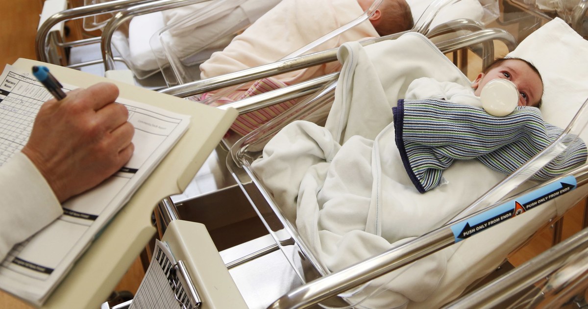 U.S. birth rate falls to lowest point in more than a century