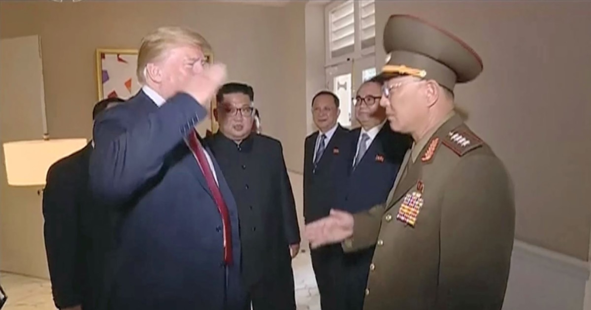 New video shows President Trump saluting North Korean general New video shows President Trump saluting North Korean general