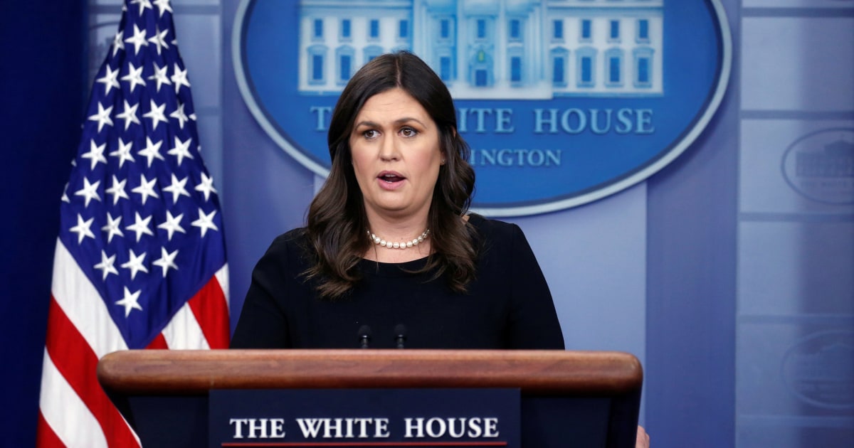 White House Press Secretary Sarah Sanders says she was told to leave ...