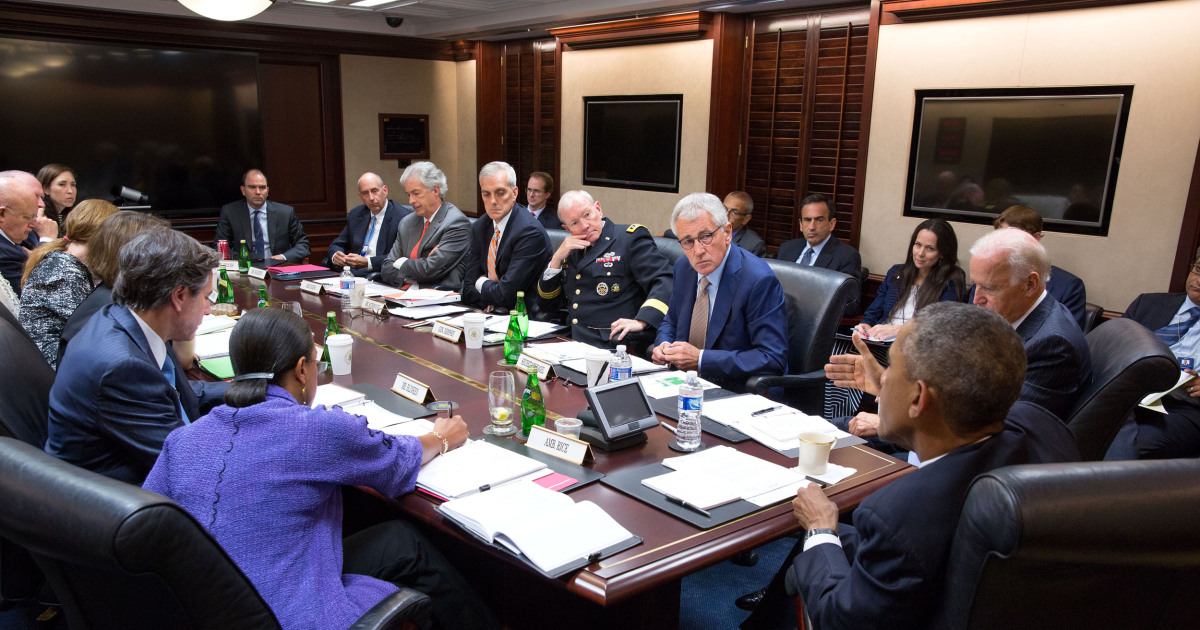 Obama Meets in Situation Room Ahead of National Address