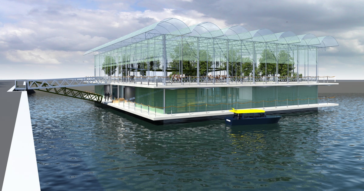 World's first floating dairy farm could be wave of the future