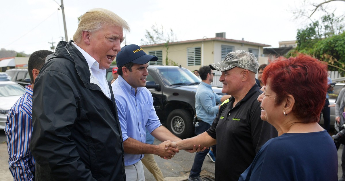 Trump echoes far-right websites on Puerto Rico