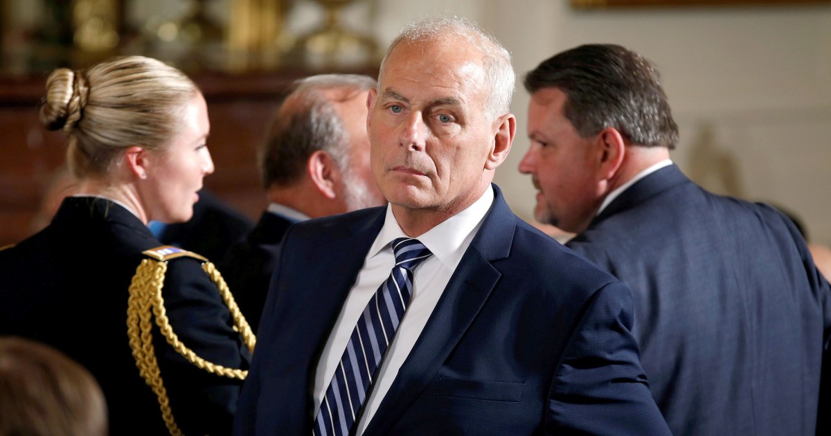 John Kelly differs with Trump on immigration, mum on security clearances