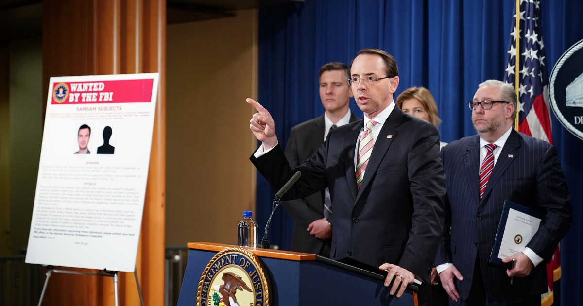 Two Iranians charged in ransomware 'extortion plot' against U.S. cities ...