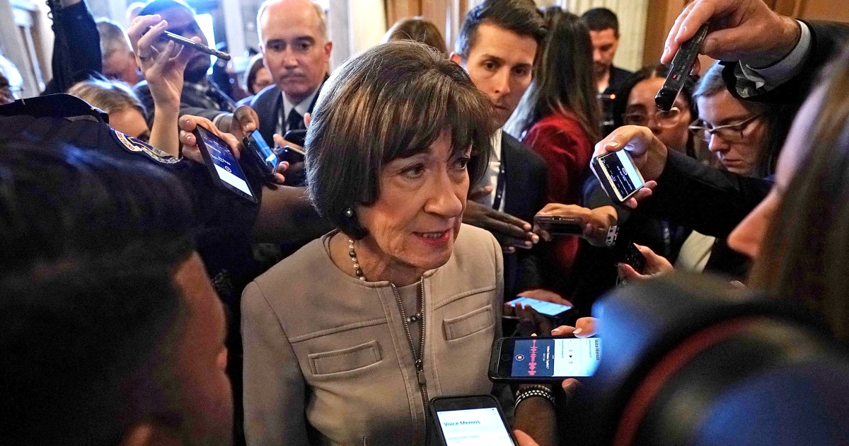 'Not a good week for President Trump,' says Republican Sen. Susan Collins