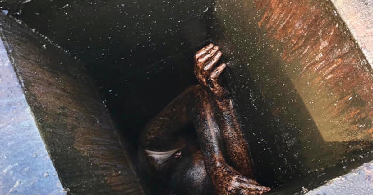 Oil-slicked man stuck in California grease duct rescued