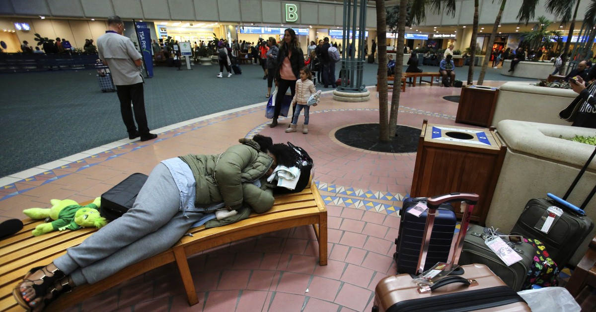 Heavy winds and rain create thousands of flight delays for pre ...