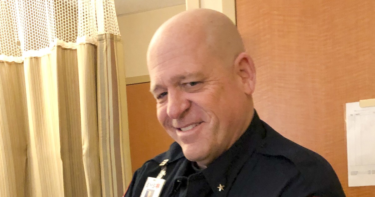 Woman names baby after medic who saved her during wildfire