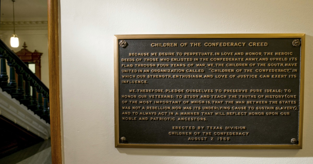 Texas removed a Confederacy plaque and is asking what to do with it