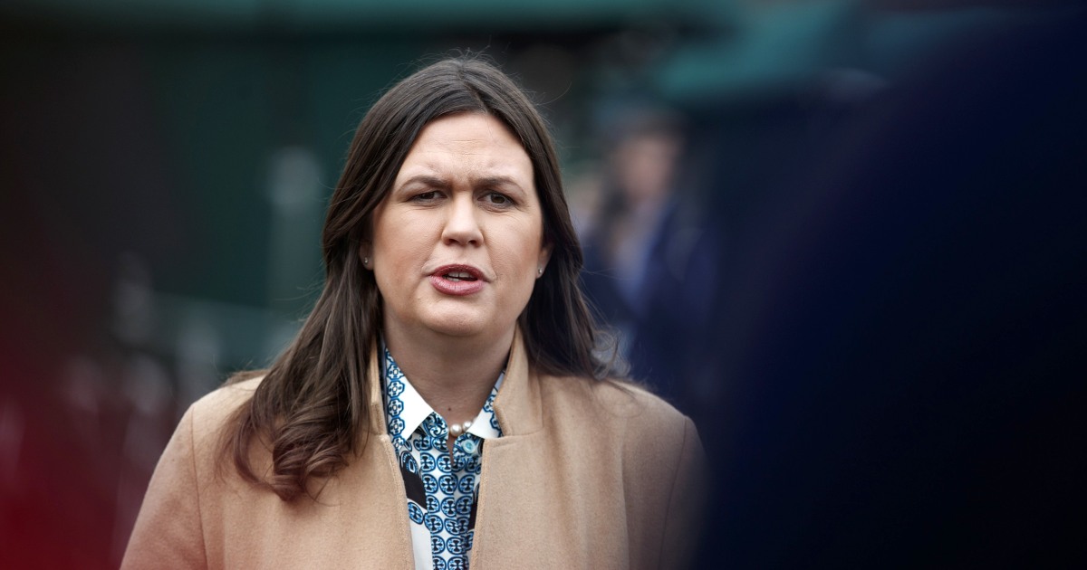 Sarah Sanders: No need for Trump to tone down rhetoric following Hasson ...