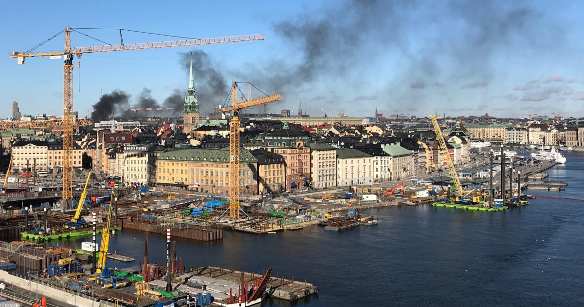 Out-of-service bus explodes in Stockholm, driver injured