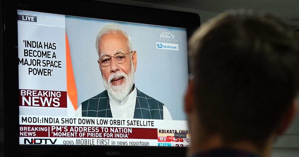 Indian PM Modi boasts success of anti-satellite missile launch ahead of ...