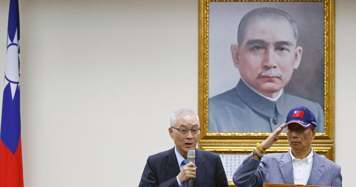 Head of Foxconn announces Taiwan presidential bid