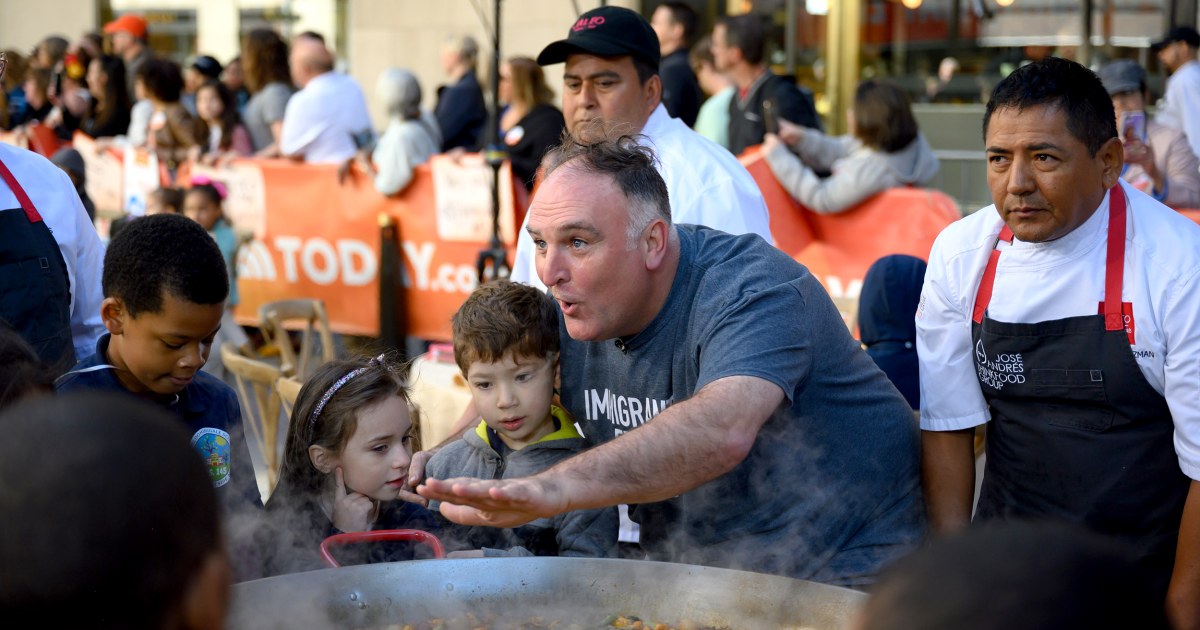 Chef José Andrés shares a vegetable paella and a life lesson, too
