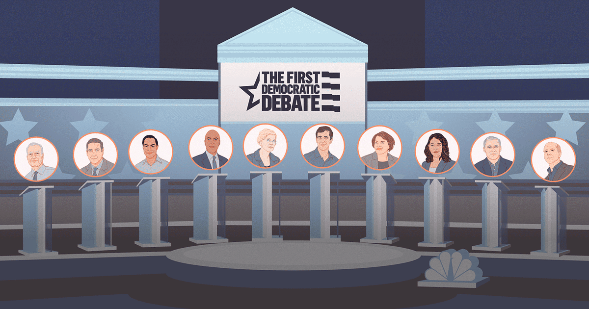 The stage is set for the first Democratic debate. Here's a primer on ...