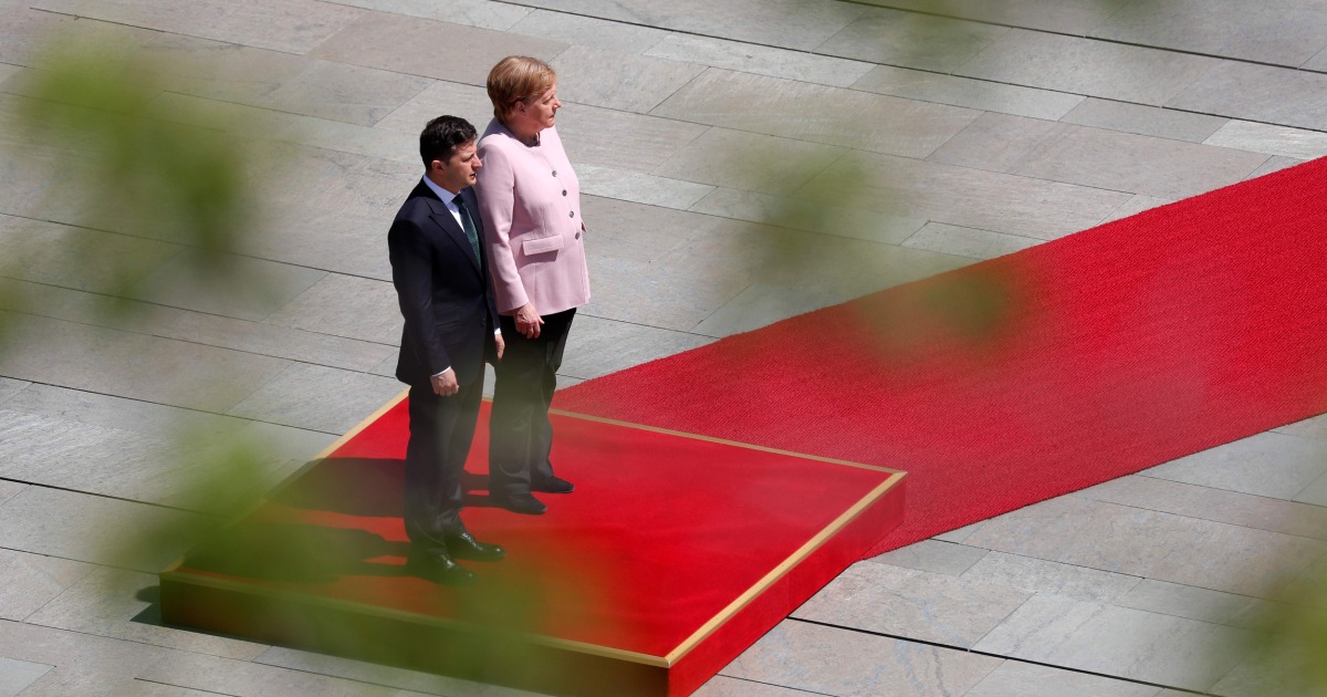 merkel walking