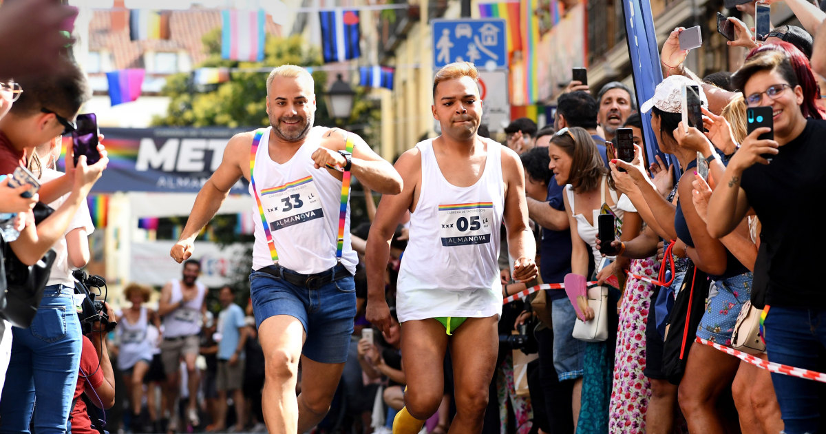 Madrid high heels run defies gravity, homophobia