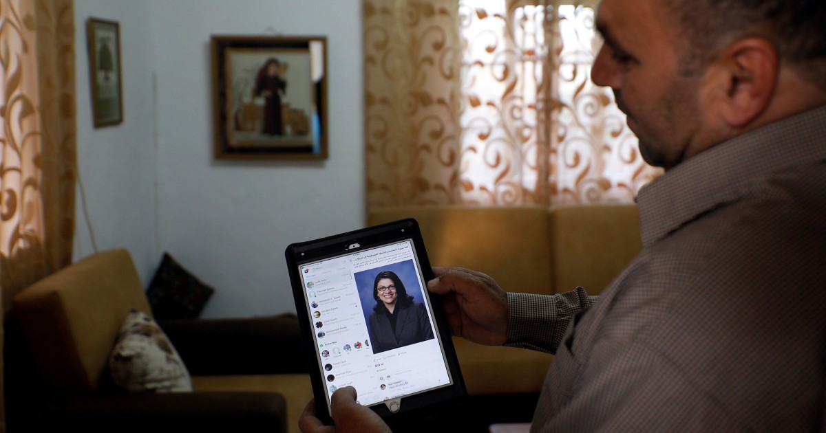 Palestinians denounce Trump tweets against local hero Rashida Tlaib